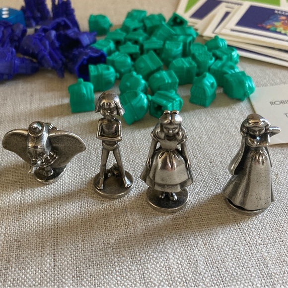 Monopoly | Toys | 7 Disney Monopoly Pieces Tokens Pewter Castles ...